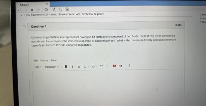 Solved consider a hypothetical micropprocessor, having a 64 | Chegg.com