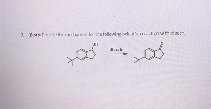 Solved (8 pts) Provide the mechanism for the following | Chegg.com