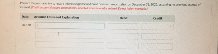 Solved Prepare the journal entry to record interest Expense | Chegg.com