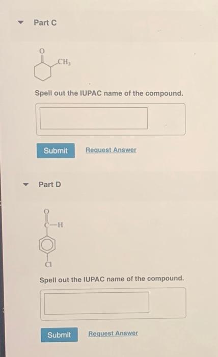 Solved Write the common name for each of the following | Chegg.com