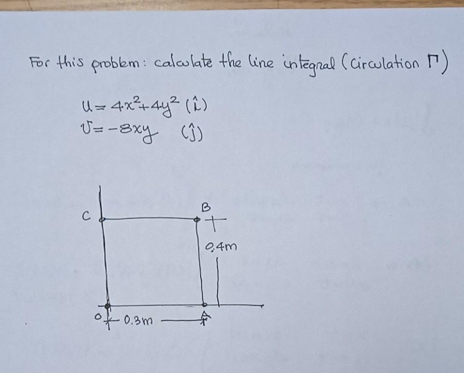 Solved For this problem: calculate the line integral | Chegg.com
