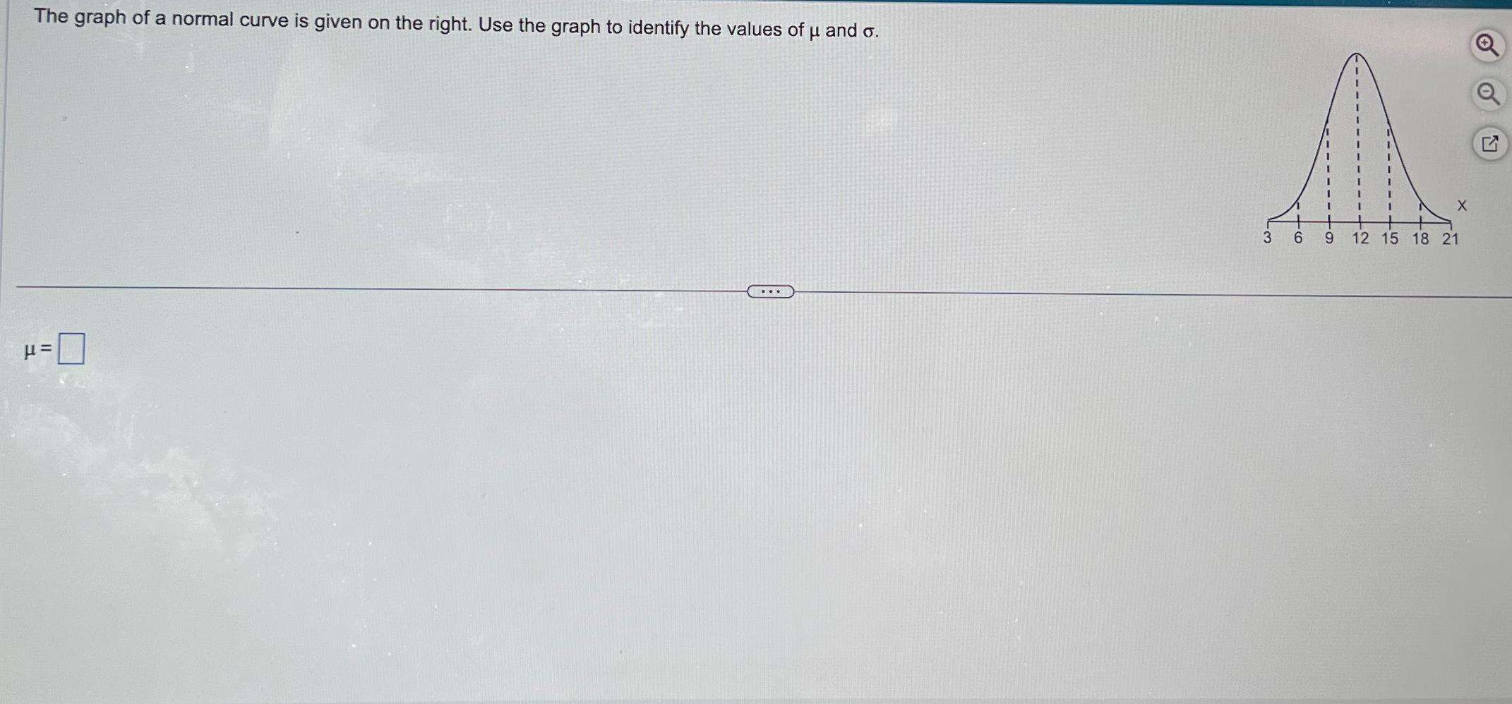 Solved The graph of a normal curve is given on the right. | Chegg.com