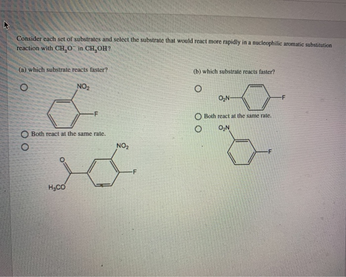 Solved Consider cach set of substrates and select the | Chegg.com