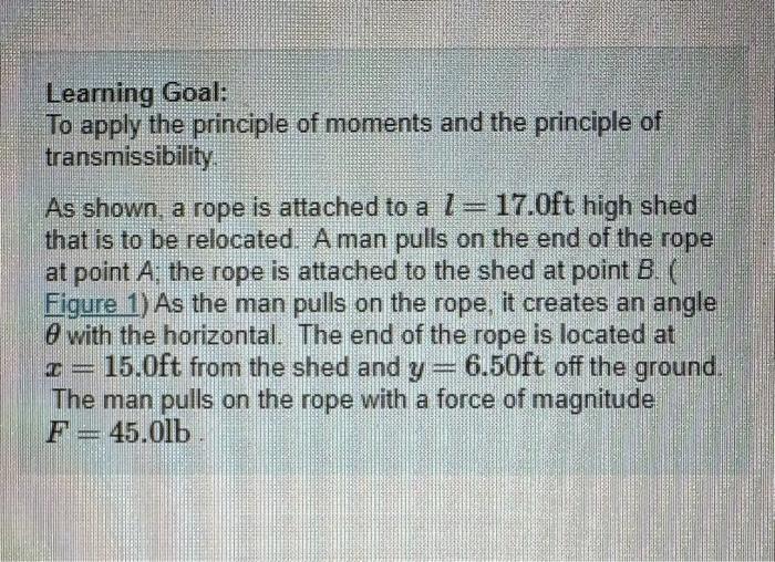FigureLearning Goal: To apply the principle of | Chegg.com