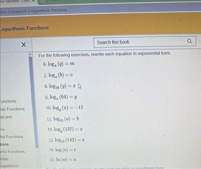 Solved For the following exercises, rewrite each equation in | Chegg.com