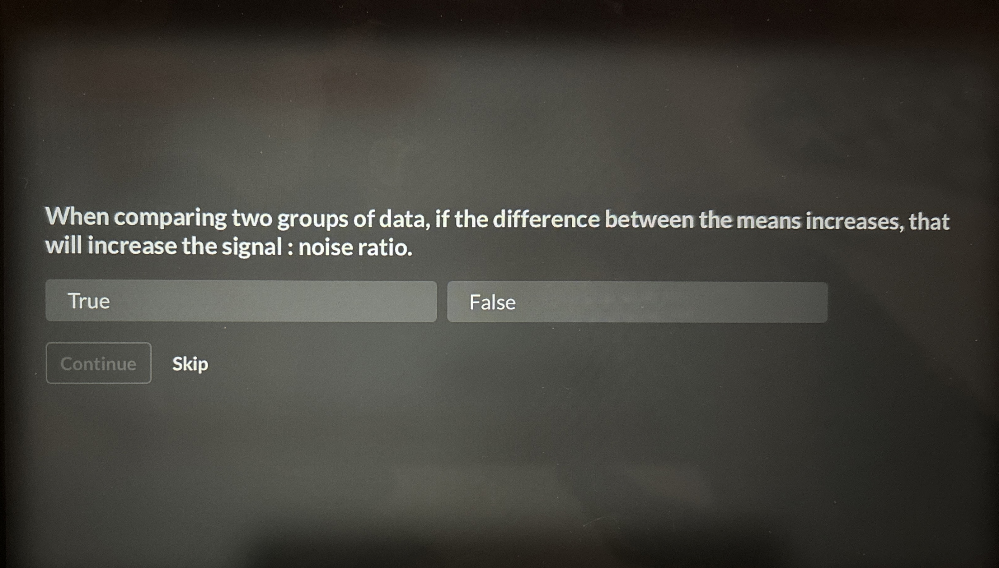 Solved When comparing two groups of data, if the difference | Chegg.com