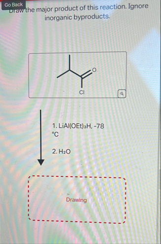 Solved Go BackDraw the major product of this reaction. | Chegg.com