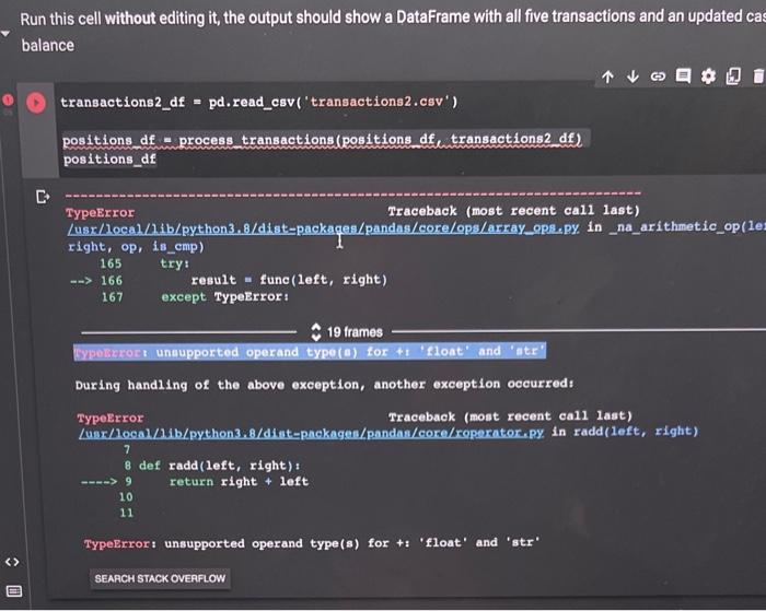 hello, any idea where this typeerror could be coming | Chegg.com