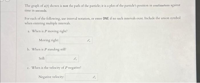 Solved A particle P moves on the number line shown in the | Chegg.com
