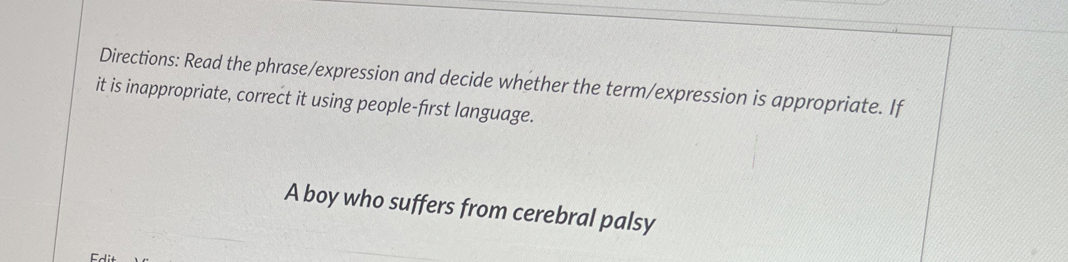 Solved Directions: Read the phrase/expression and decide | Chegg.com