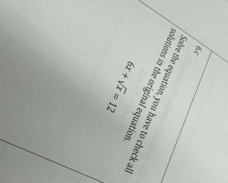 Solved Solve the equation, you have to check all solutions | Chegg.com