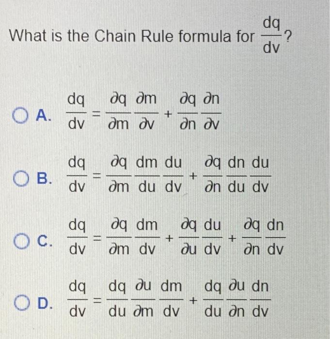 Solved Use a tiee diagram to write the Chain Rule formula | Chegg.com