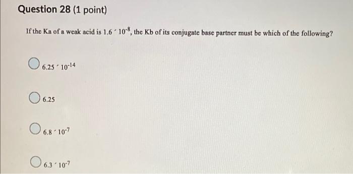 Solved Question 26 (1 point) What property would be | Chegg.com