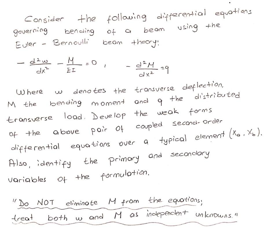 Solved Consider the following differential equations | Chegg.com