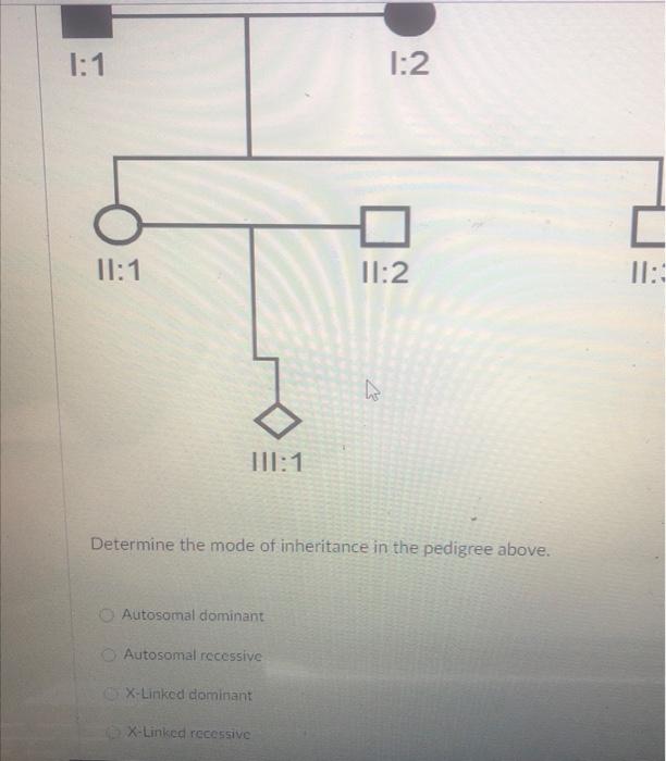 Solved Determine the mode of inheritance in the pedigree | Chegg.com
