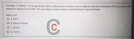 Solved sequence reactance of 0 ﻿ouk. The secondary current | Chegg.com