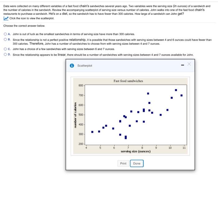 Solved it a scatterplot shows two distinct clusters of | Chegg.com
