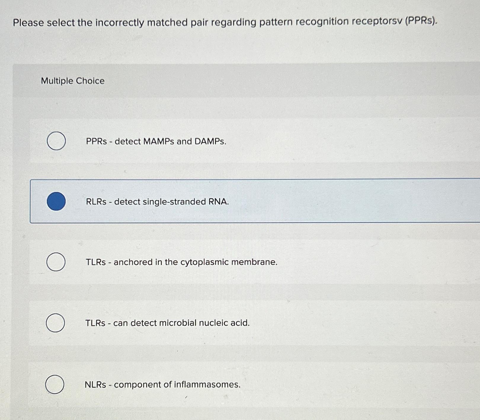 Solved Please select the incorrectly matched pair regarding | Chegg.com