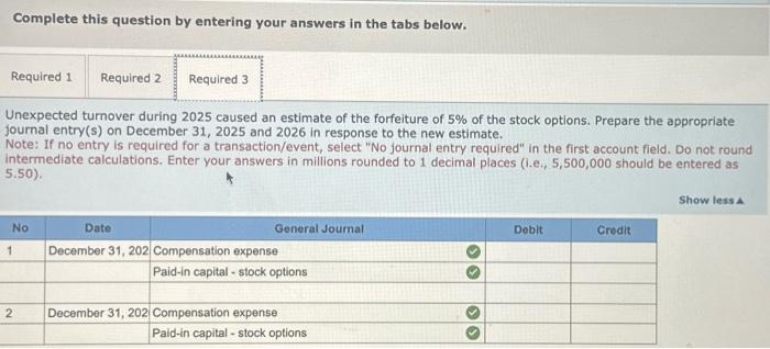 Solved On January 1, 2024, Adams-Meneke Corporation granted | Chegg.com