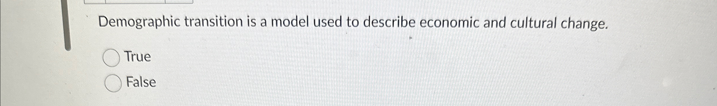 Solved Demographic transition is a model used to describe | Chegg.com