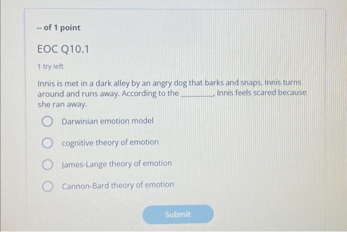 Solved Innis is met in a dark alley by an angry dog that | Chegg.com