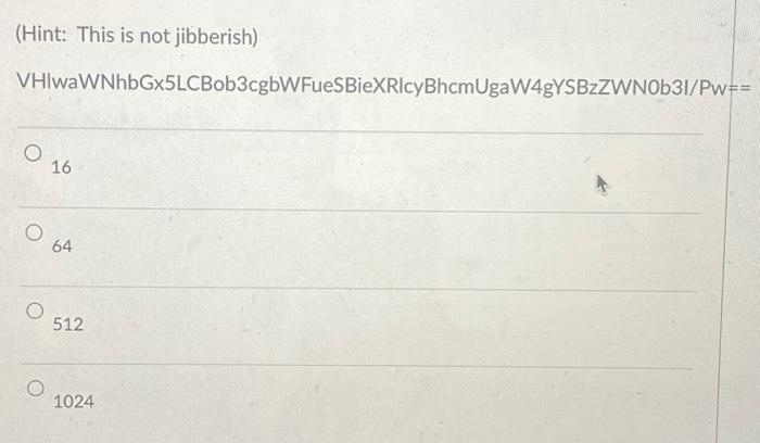 Solved (Hint: This is not jibberish) | Chegg.com