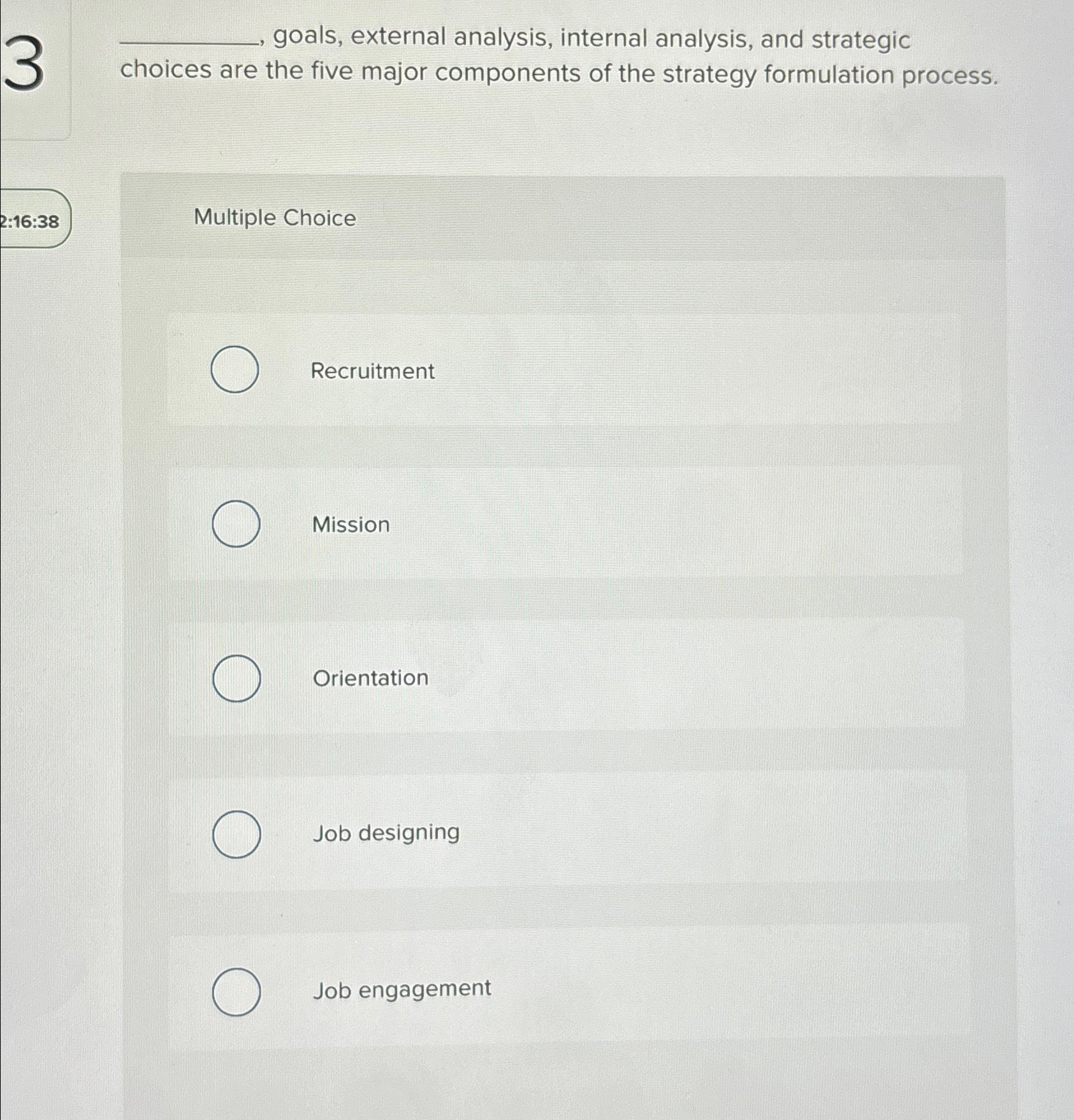 Solved goals, external analysis, internal analysis, and | Chegg.com