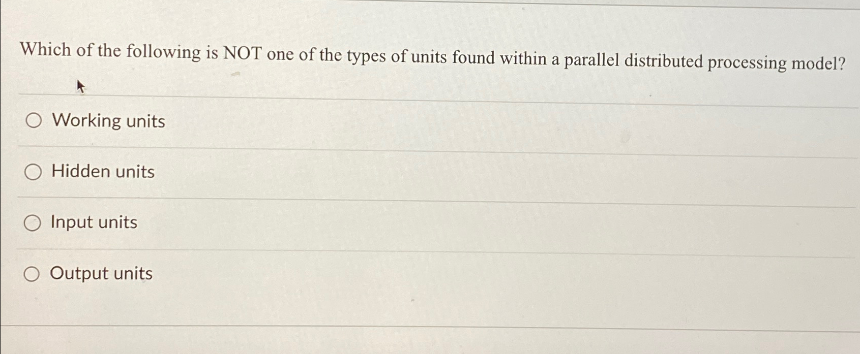 Solved Which of the following is NOT one of the types of | Chegg.com