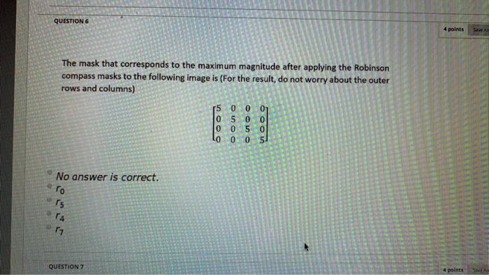 Solved QUESTIONG 4 points The mask that corresponds to the | Chegg.com