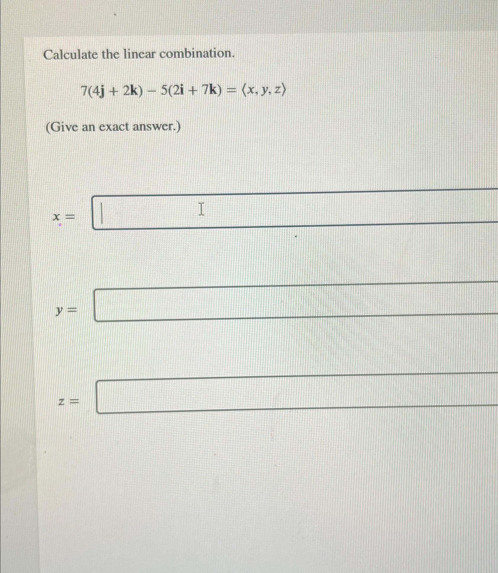 Solved Calculate the linear | Chegg.com
