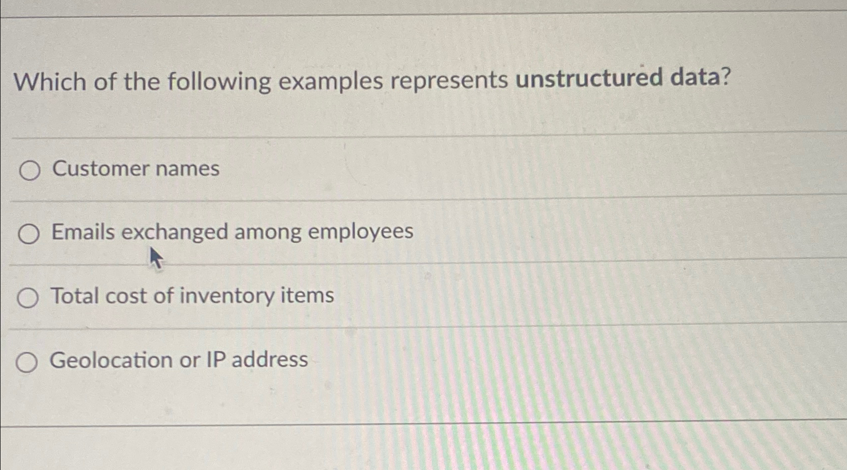 Solved Which of the following examples represents | Chegg.com