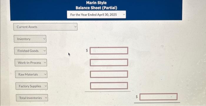 Solved 2 Your answer is partially correct. Marin Style, a | Chegg.com