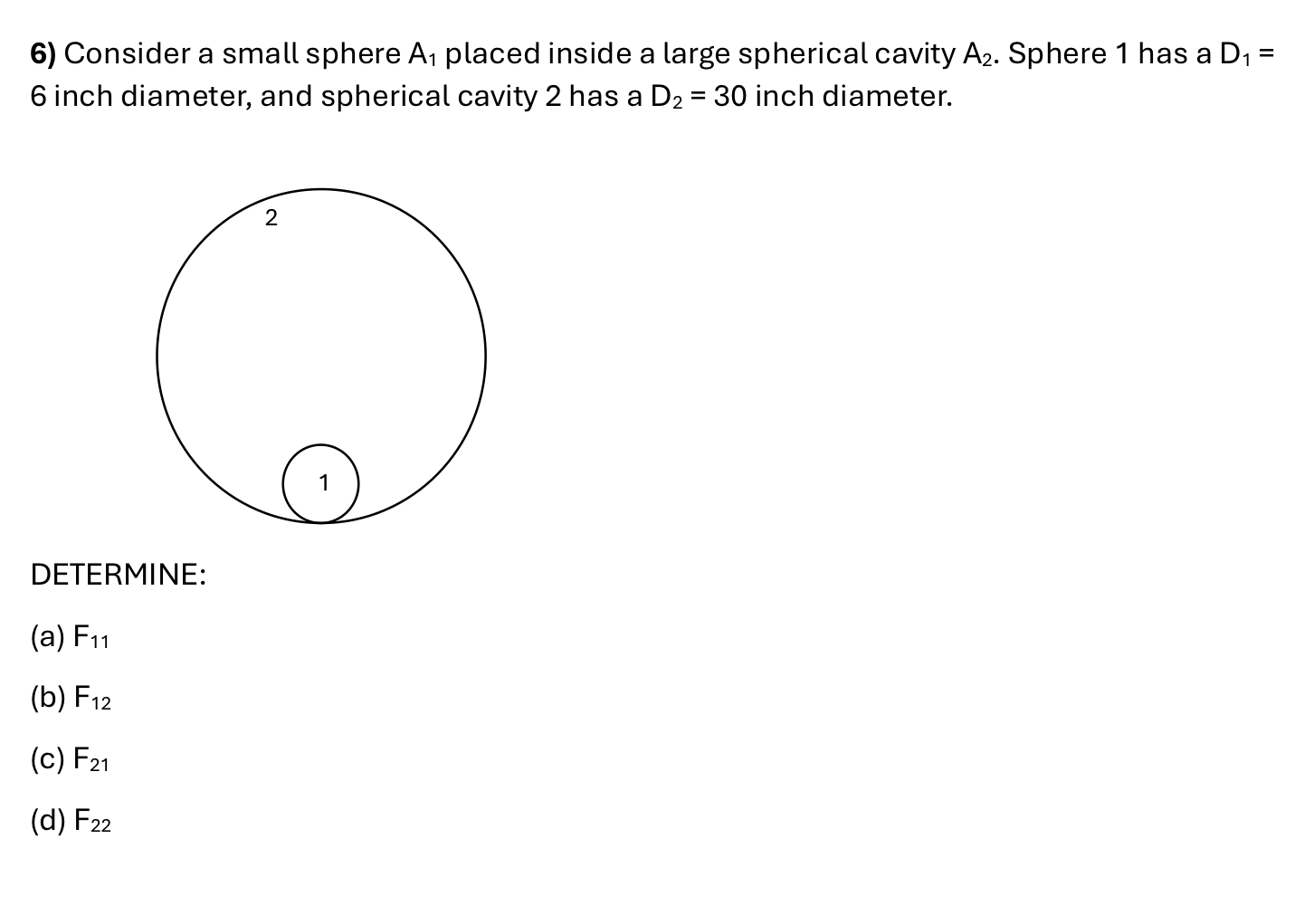 Solved Consider a small sphere A1 ﻿placed inside a large | Chegg.com