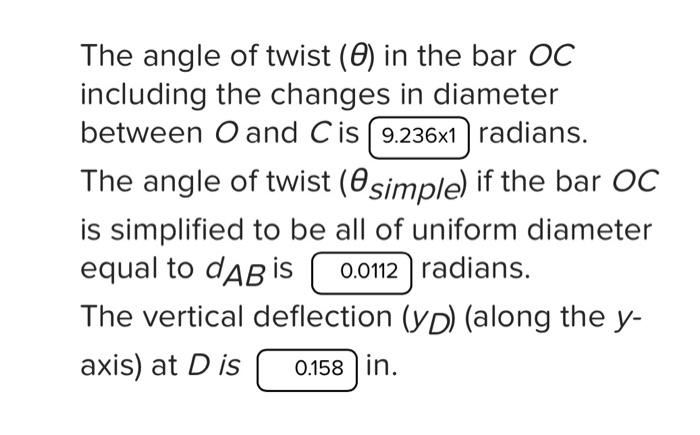 Solved The cantilevered handle shown here is made from mild | Chegg.com