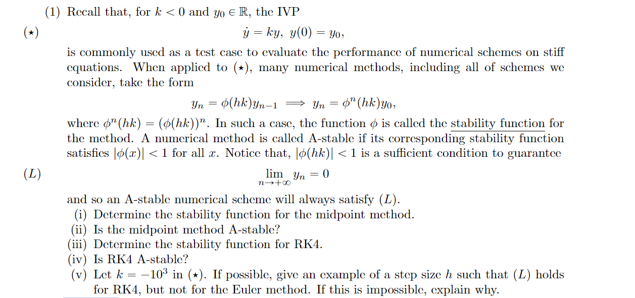 (1) ﻿Recall that, for k