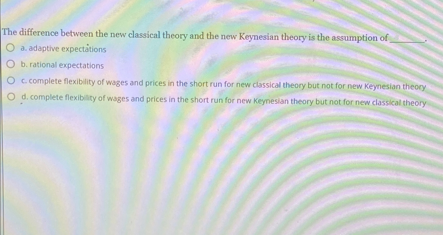Solved The difference between the new classical theory and | Chegg.com