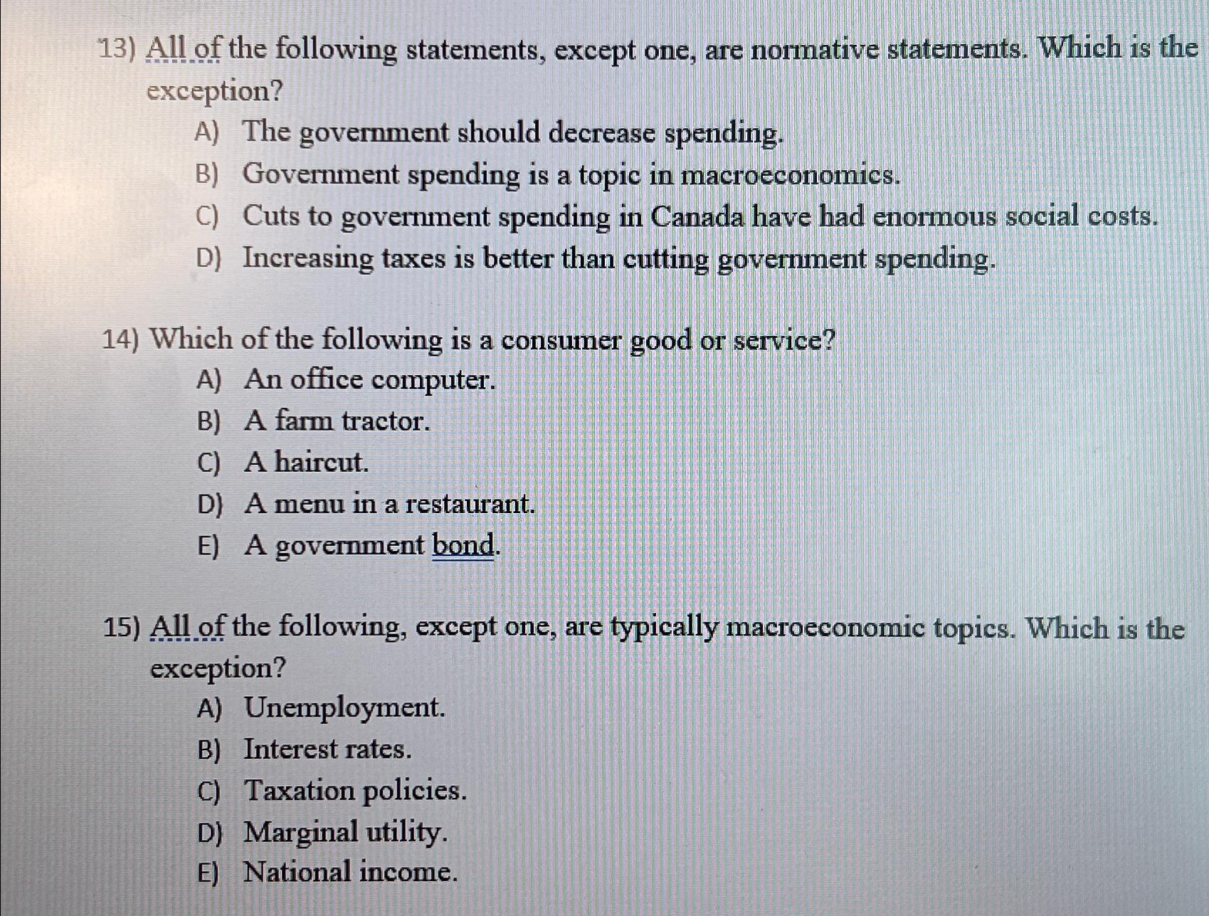 Solved All of the following statements, except one, are | Chegg.com