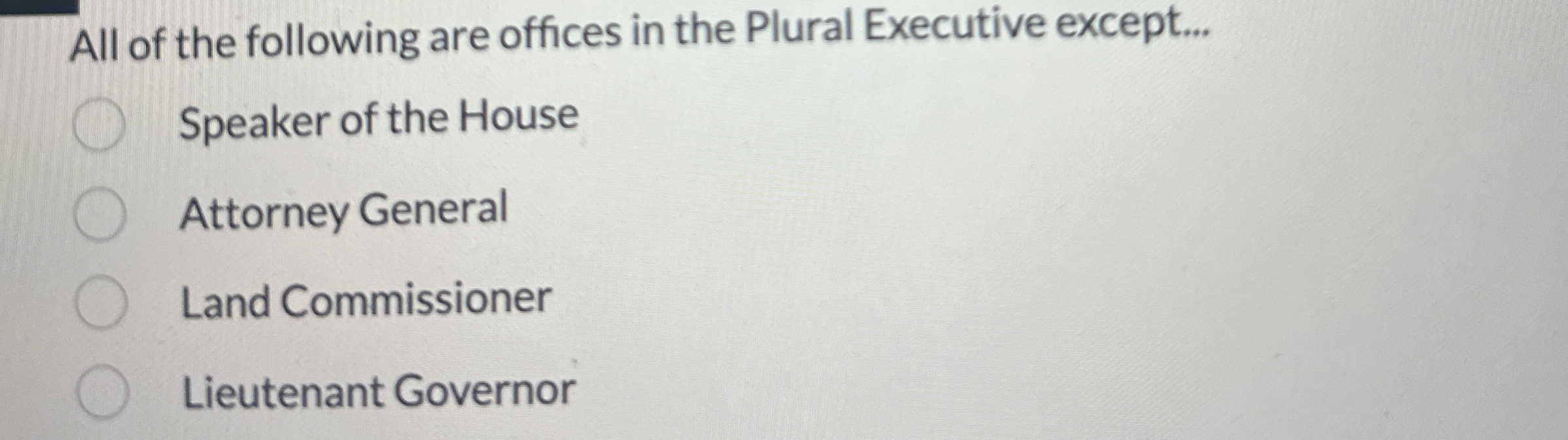 Solved All of the following are offices in the Plural | Chegg.com