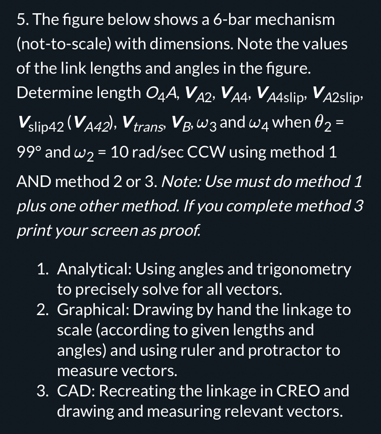 Solved The figure below shows a 6-bar mechanism | Chegg.com