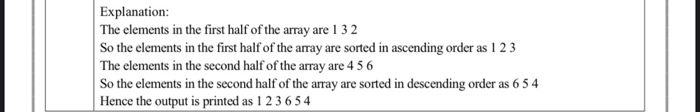 Solved The program must accept an integer array of size N | Chegg.com