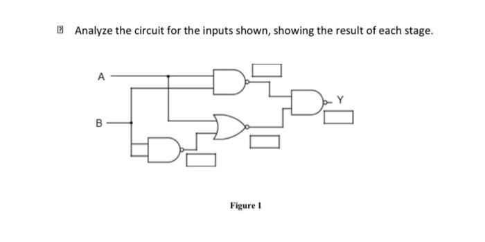 Solved Analyze the circuit for the inputs shown, showing the | Chegg.com
