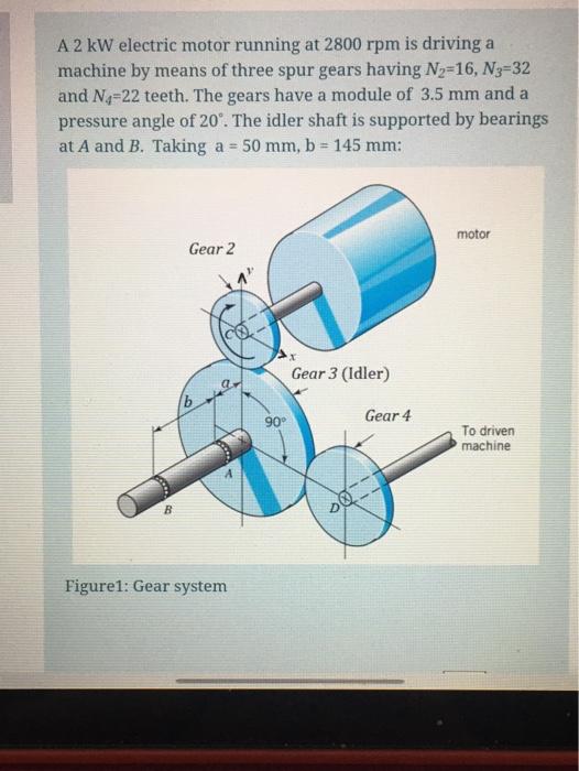 Solved b) Draw the Free Body Diagram (FBD) for Gear 2 (use | Chegg.com
