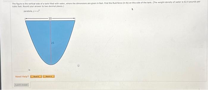 Solved cubic fook. Round your answer to taed decimal | Chegg.com