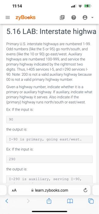 Solved Primary U.S. interstate highways are numbered 1-99. | Chegg.com