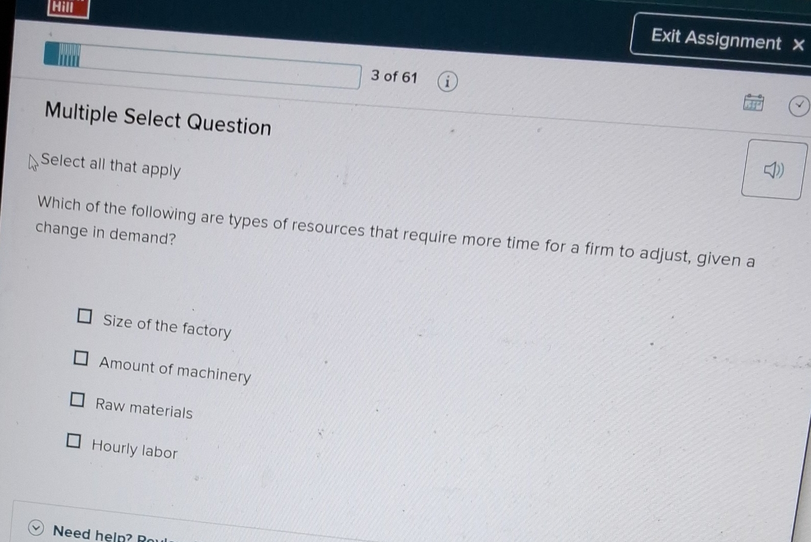 Solved Exit Assignment3 ﻿of 61Multiple Select QuestionSelect | Chegg.com