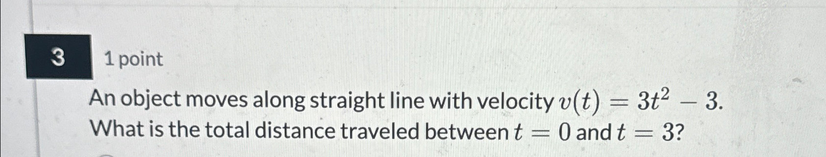 Solved 31 ﻿pointan Object Moves Along Straight Line With