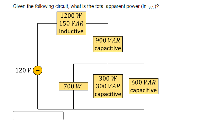 Solved Given the following circuit, what is the total | Chegg.com