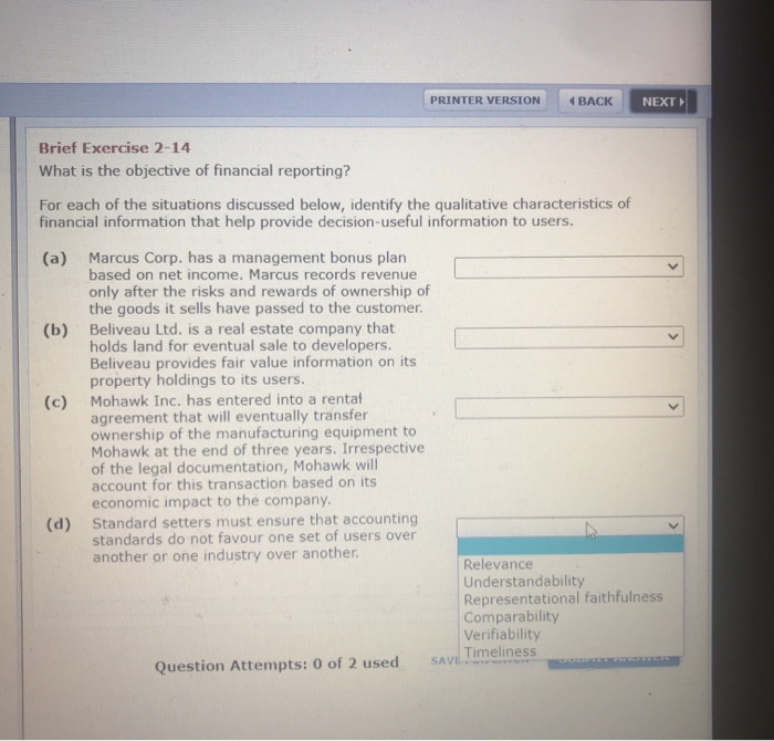 Solved PRINTER VERSION 4 BACK NEXT Brief Exercise 2-14 What | Chegg.com
