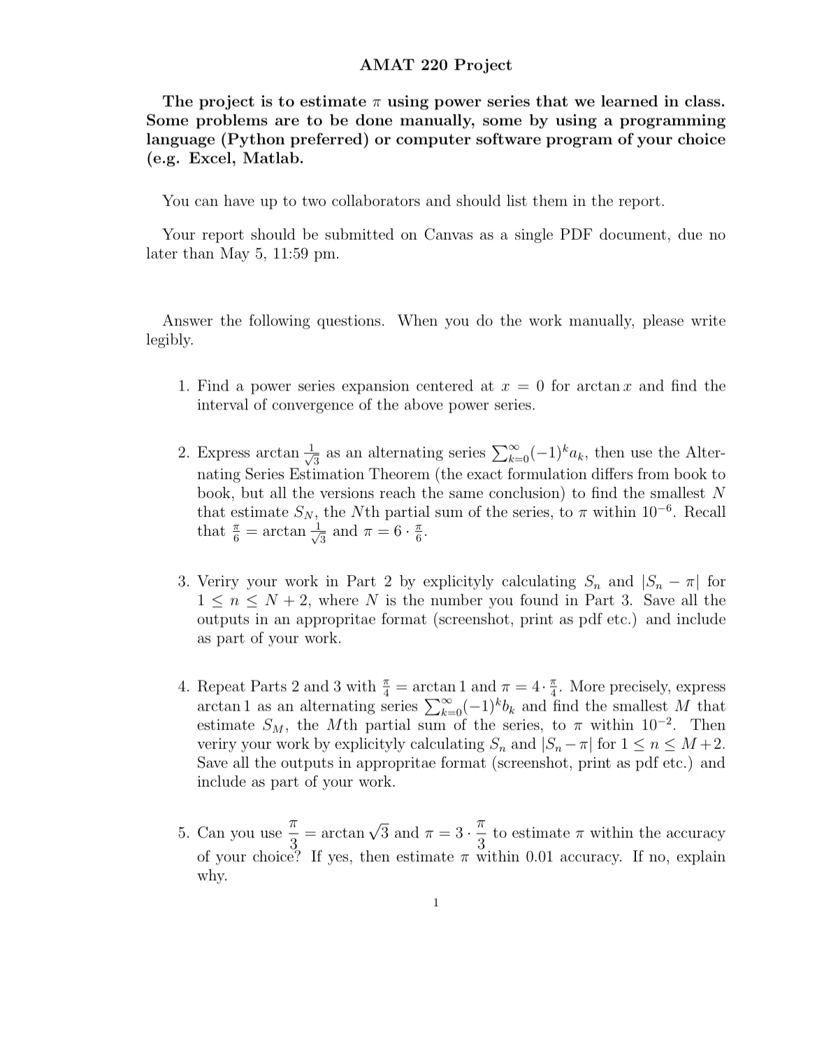 estimate π ﻿using power series that we learned in | Chegg.com