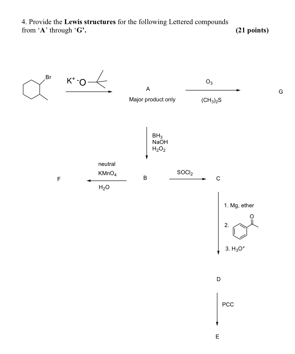 Solved Provide the Lewis structures for the following | Chegg.com